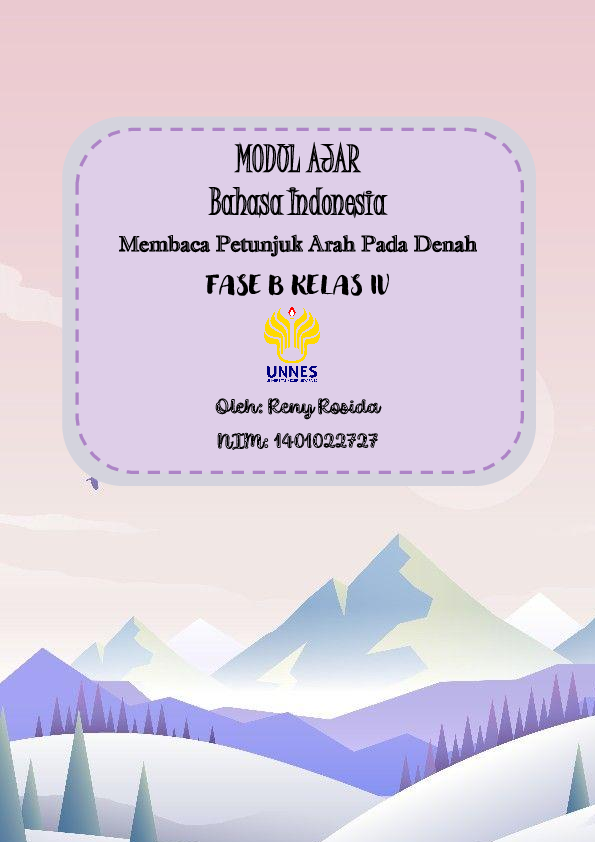 (PDF) Modul Ajar Bahasa Indonesia Petunjuk Arah Pada Denah Kelas IV SD