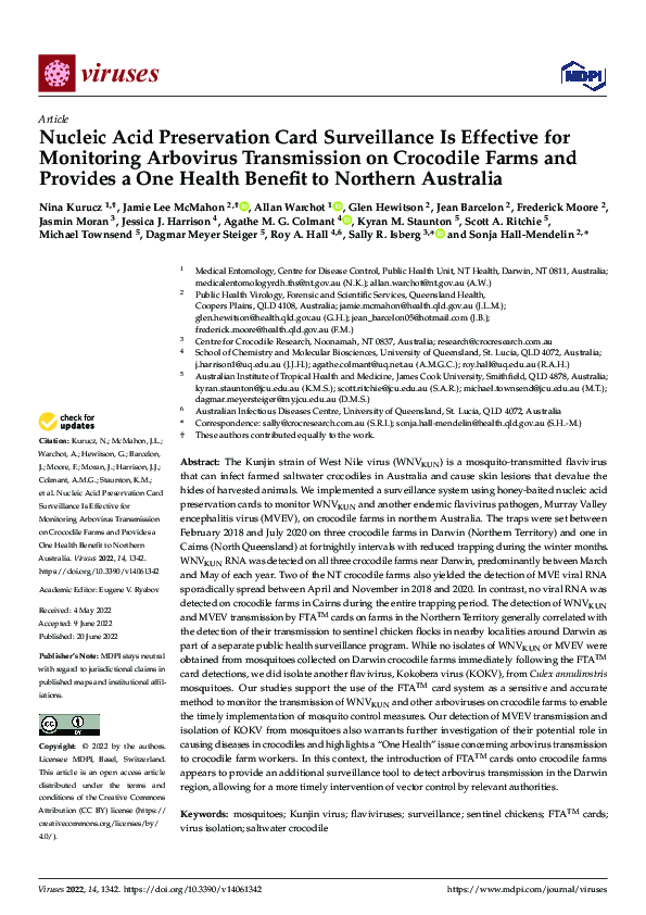 (PDF) Nucleic Acid Preservation Card Surveillance Is Effective for ...