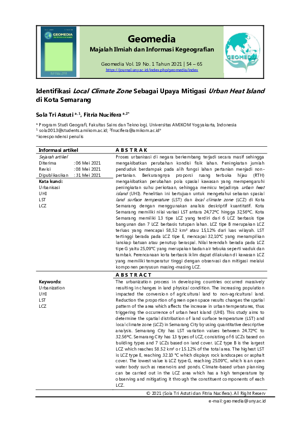 (PDF) Identifikasi local climate zone dan sebaran spasial land surface ...