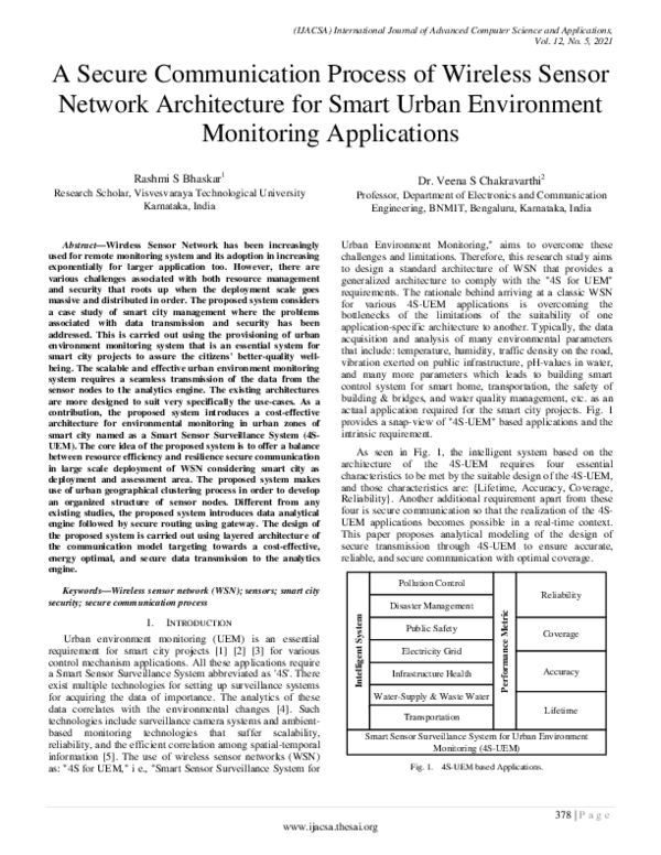 (PDF) A Secure Communication Process of Wireless Sensor Network ...