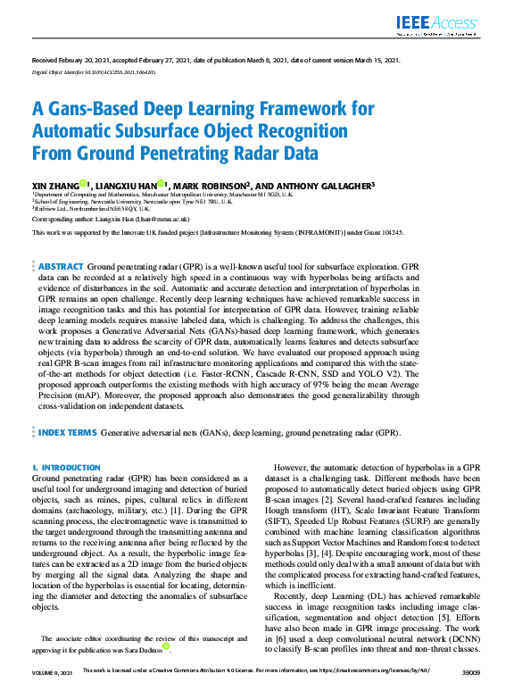 Pdf A Gans Based Deep Learning Framework For Automatic Subsurface
