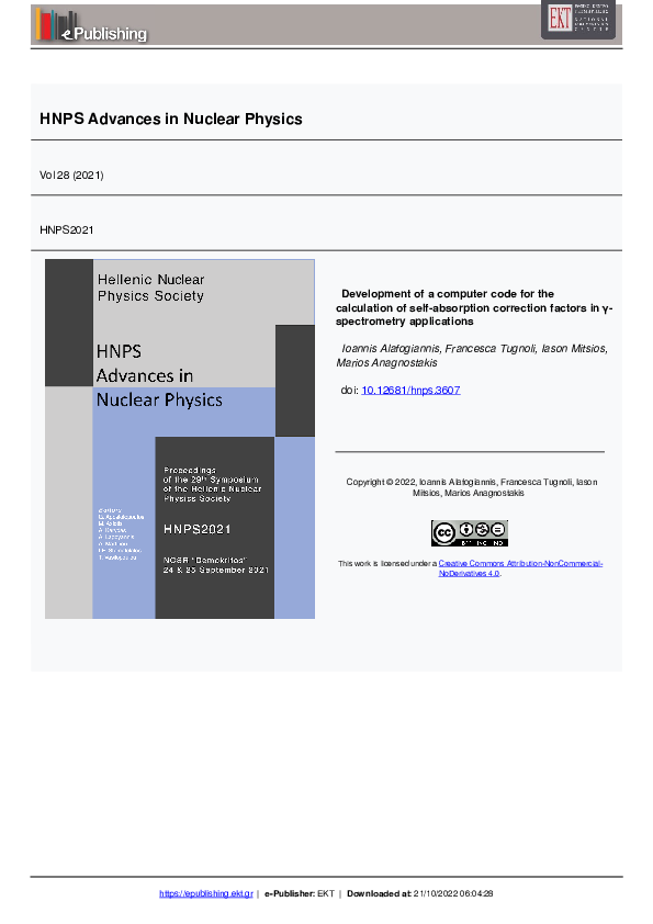 (PDF) Development of a computer code for the calculation of self ...