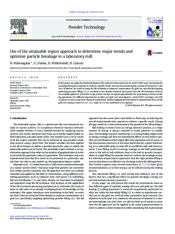 (PDF) Use of the attainable region approach to determine major trends ...