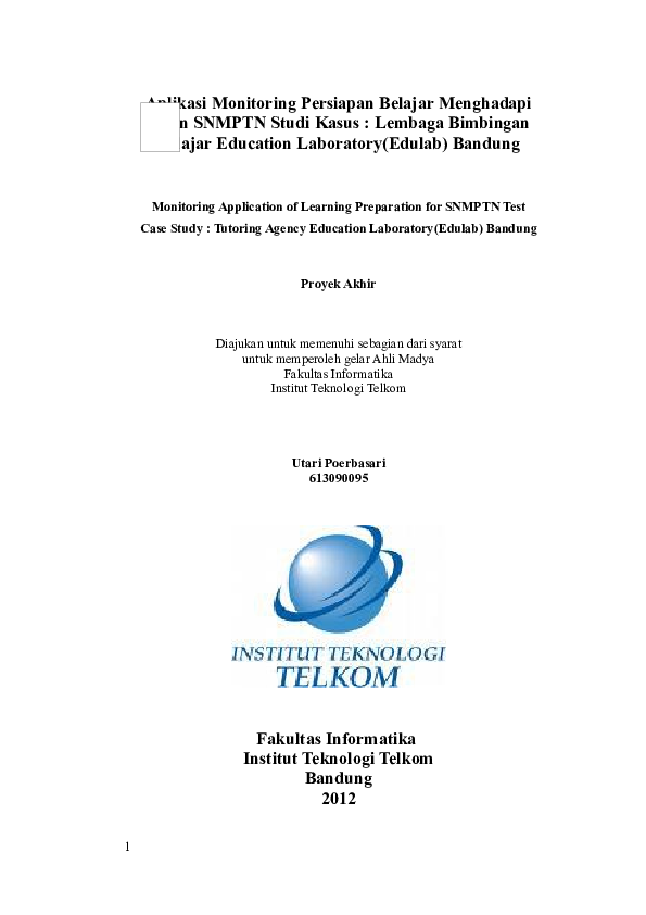 (PDF) Aplikasi Monitoring Persiapan Belajar Menghadapi Ujian SNMPTN ...