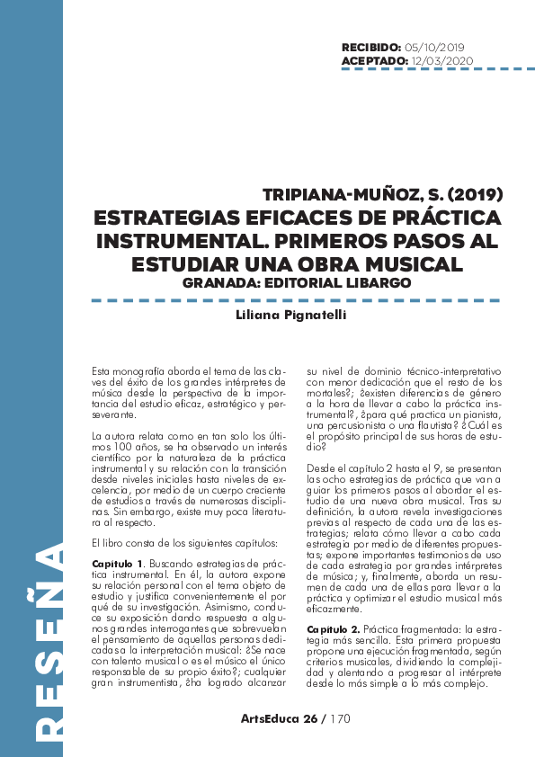 (PDF) Estrategias Eficaces De Práctica Instrumental. Primeros Pasos Al ...