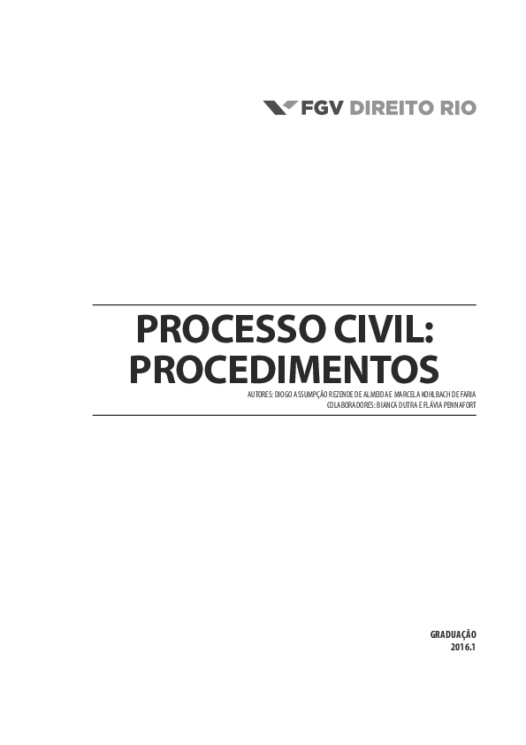 (PDF) PROCESSO CIVIL: PROCEDIMENTOS | Diogo ⚖ ️ . . . . . . ⚖ ️ Endres ...