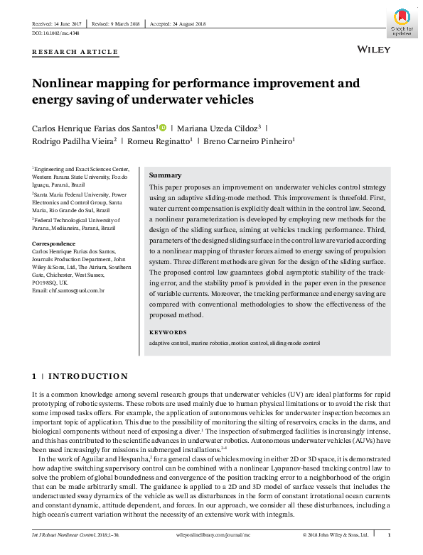 (PDF) Nonlinear mapping for performance improvement and energy saving ...