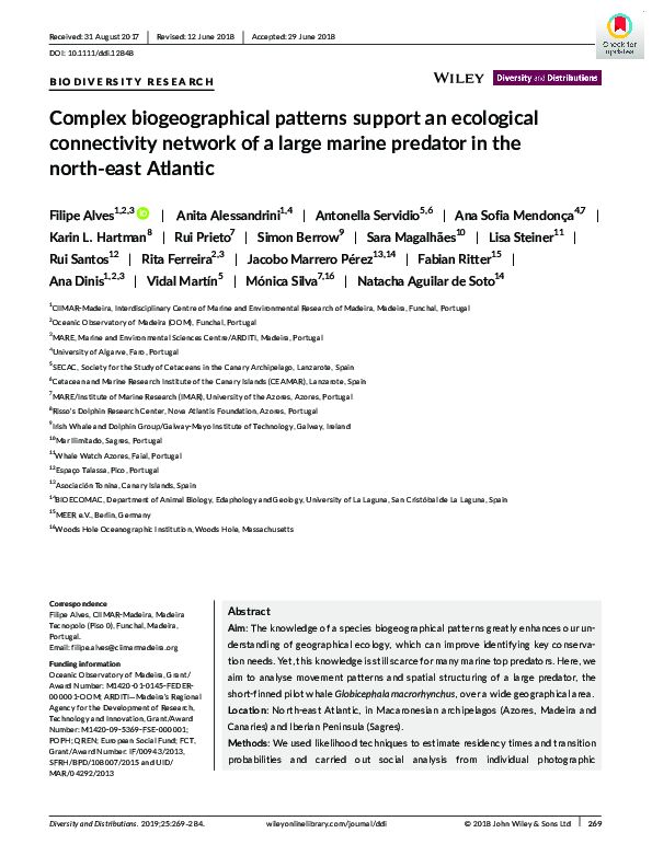 (PDF) Complex biogeographical patterns support an ecological ...