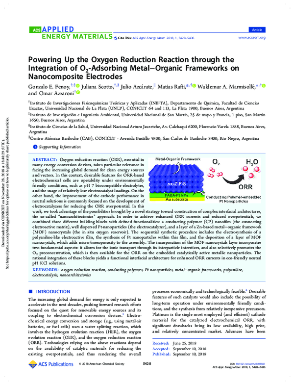 (PDF) Powering Up the Oxygen Reduction Reaction through the Integration ...
