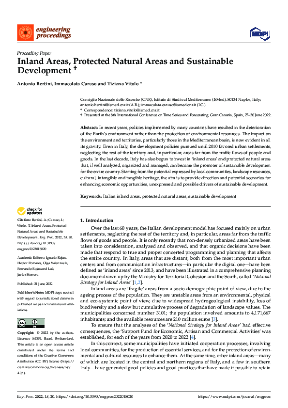 (PDF) Inland Areas, Protected Natural Areas and Sustainable Development
