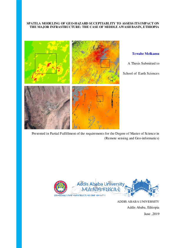 (PDF) Spatial Modeling of Geo-Hazard Susceptibility to Assess its ...