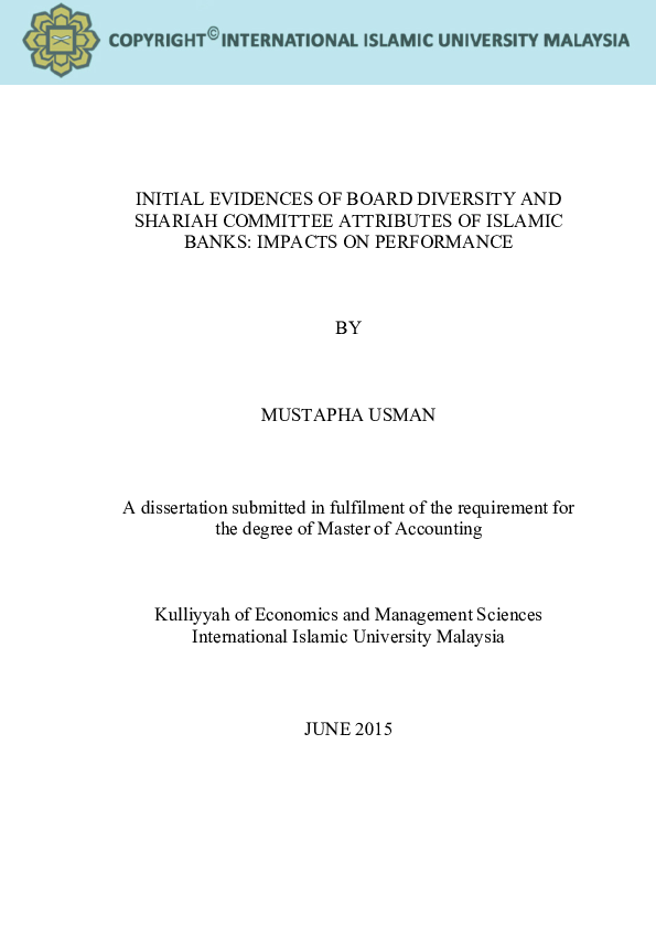 (PDF) IIUM PUBLISHED THESIS