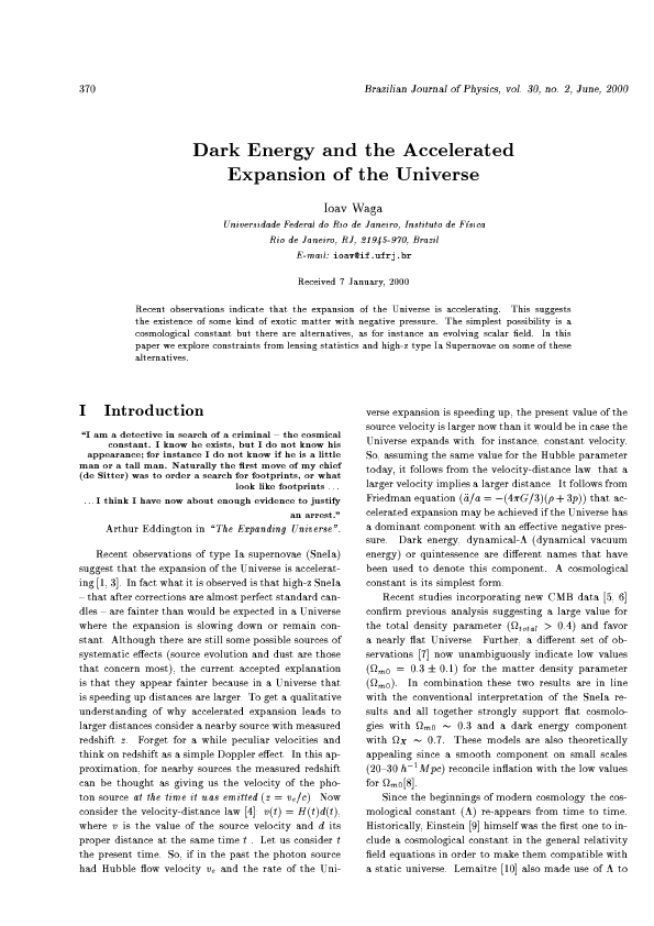 (PDF) Dark energy and the accelerated expansion of the Universe