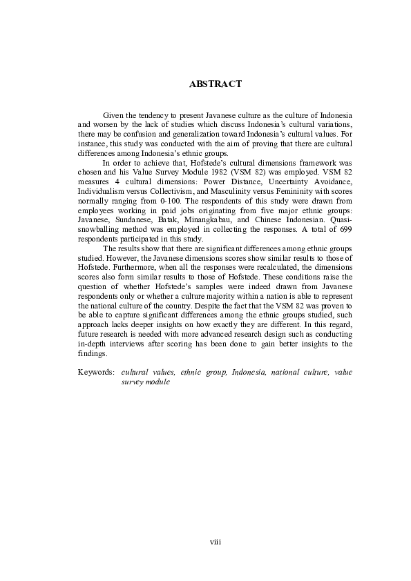 (PDF) Understanding Cultural Values Differences and Similarities Among ...