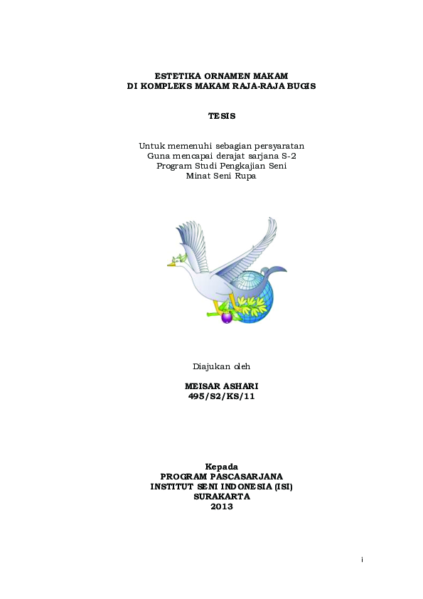 (PDF) Estetika Ornamen Makamdi Kompleks Makam Raja-Raja Bugis