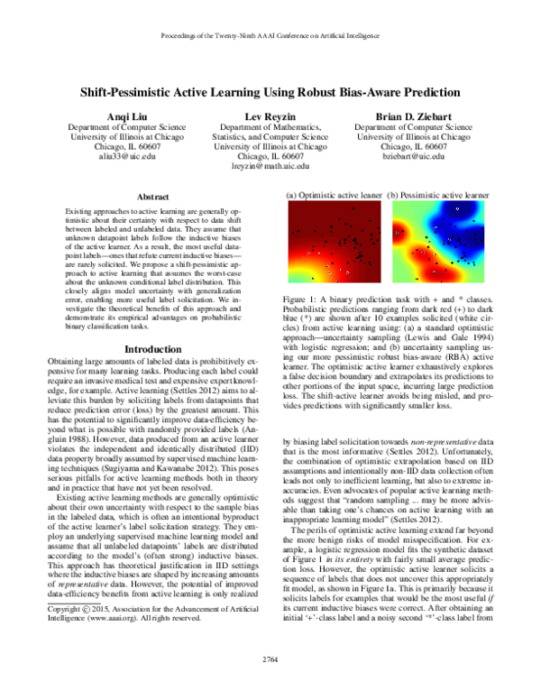 (PDF) Shift-Pessimistic Active Learning Using Robust Bias-Aware Prediction
