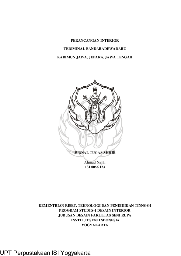(PDF) Perancangan Interior Terminal Bandara Dewadaru Karimun Jawa ...