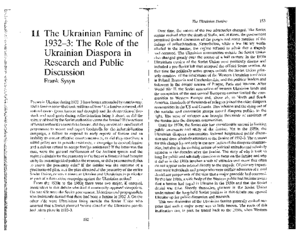 (PDF) The Ukrainian Famine of 1932–3: The Role of the Ukrainian ...