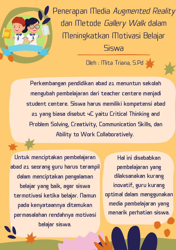 (PDF) Penerapan Model Problem Based Learning dengan Media AR dan Metode ...