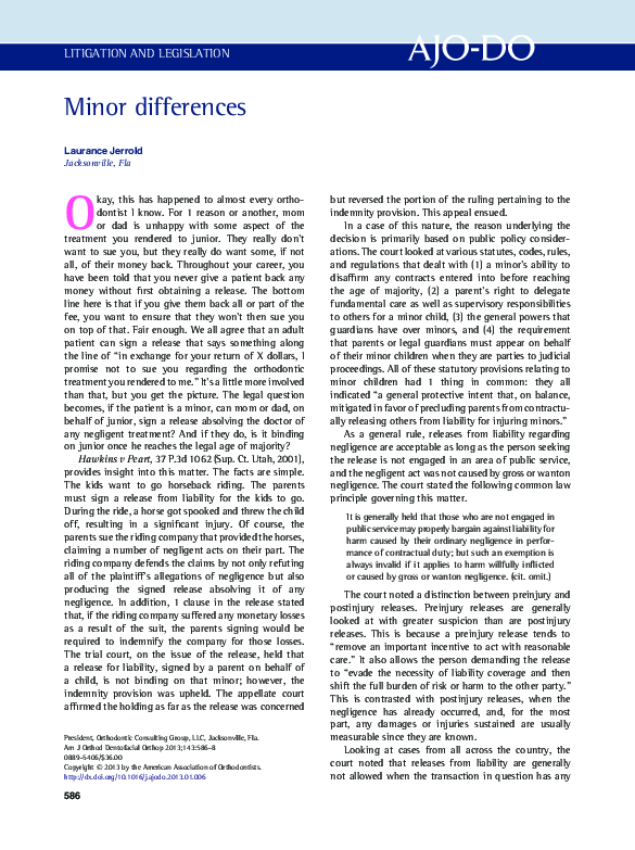 (PDF) Minor differences