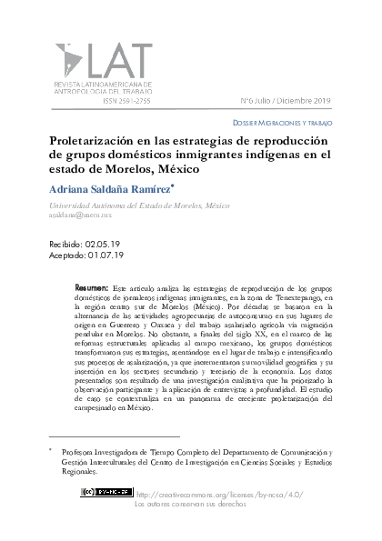 (PDF) Proletarianization in reproduction strategies of indigenous ...