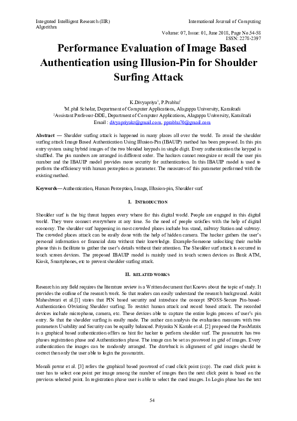 (DOC) Performance Evaluation of Image Based Authentication using ...