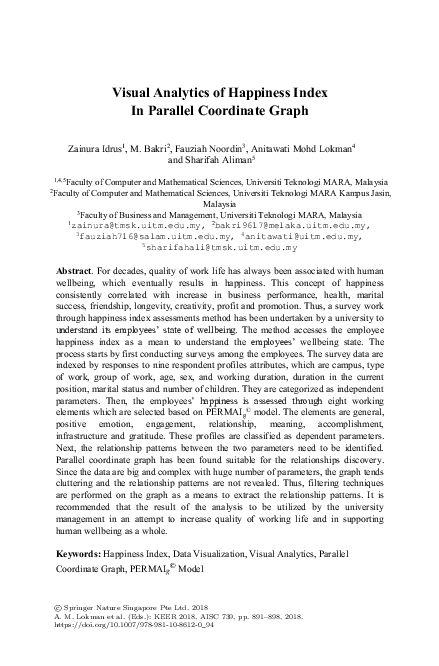 (PDF) Visual Analytics of Happiness Index In Parallel Coordinate Graph
