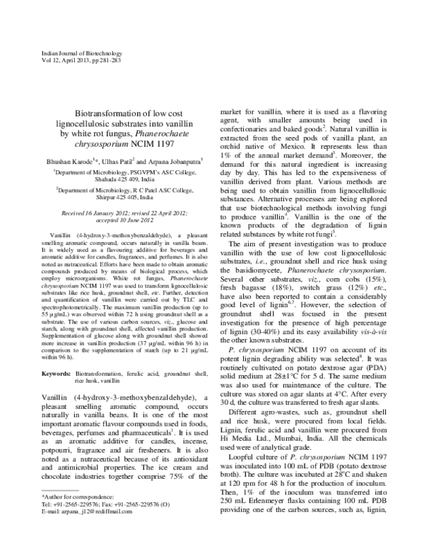 (PDF) Biotransformation of low cost lignocellulosic substrates into ...