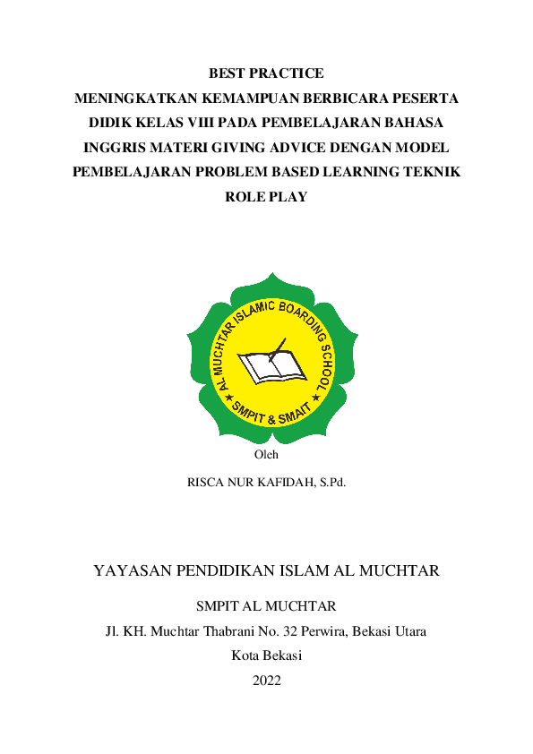 (PDF) BEST PRACTICE - SPEAKING SKILL