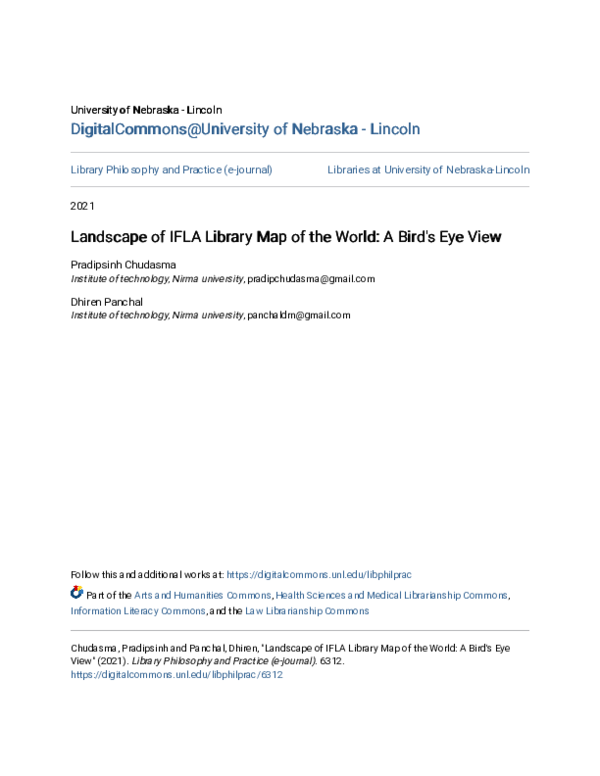 (PDF) Landscape of IFLA Library Map of the World: A Bird's Eye View ...