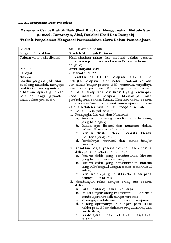 (PDF) PRAKTIK TERBAIK PENGGUNAAN MODEL PEMBELAJARAN PBL