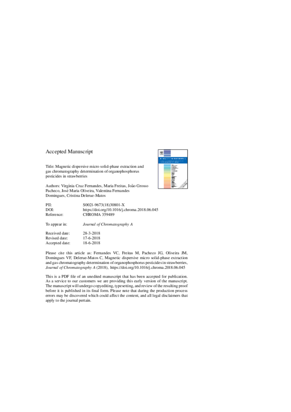 Pdf Magnetic Dispersive Micro Solid Phase Extraction For Trace Mercury Pre Concentration And