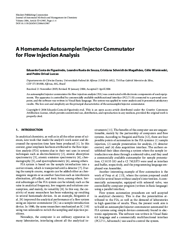 (PDF) Low-Cost DIY Autosampler for Water Analysis