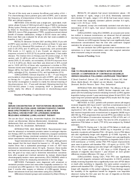 (PDF) 719 Serum Concentration of Testosterone Measured by Isotope ...