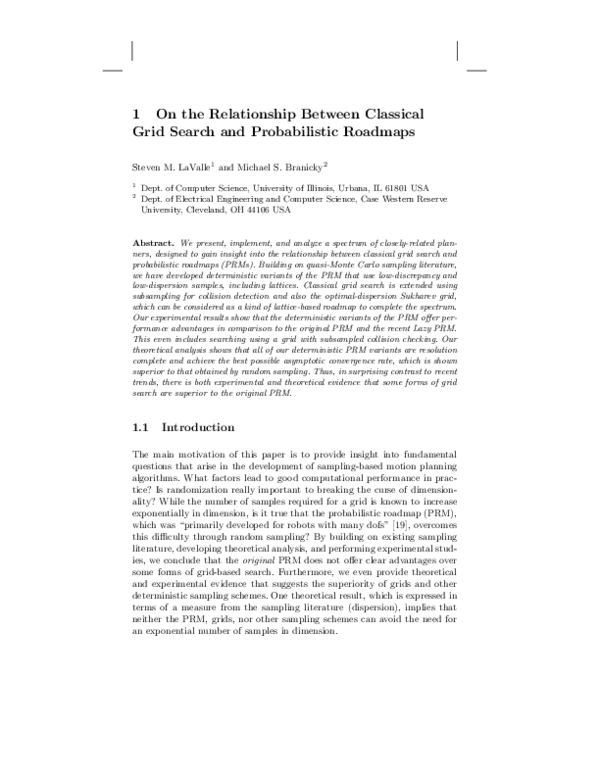 (PDF) On the Relationship between Classical Grid Search and ...