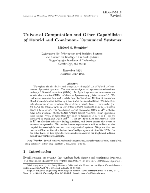(PDF) Universal computation and other capabilities of hybrid and ...
