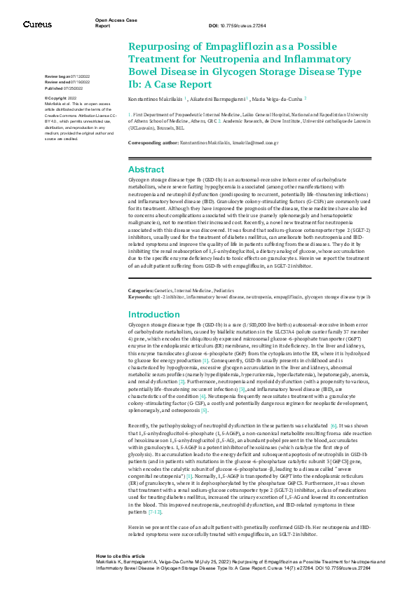 (PDF) Repurposing of Empagliflozin as a Possible Treatment for ...