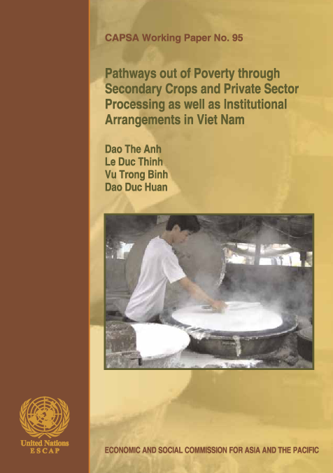 (PDF) Pathways out of poverty through secondary crops and private ...