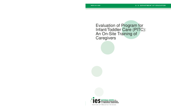 (PDF) Evaluation of Program for Infant/Toddler Care (PITC): An On-Site ...