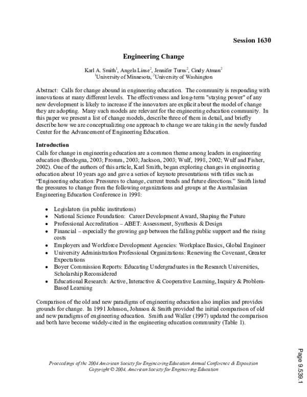 (PDF) Engineering Change