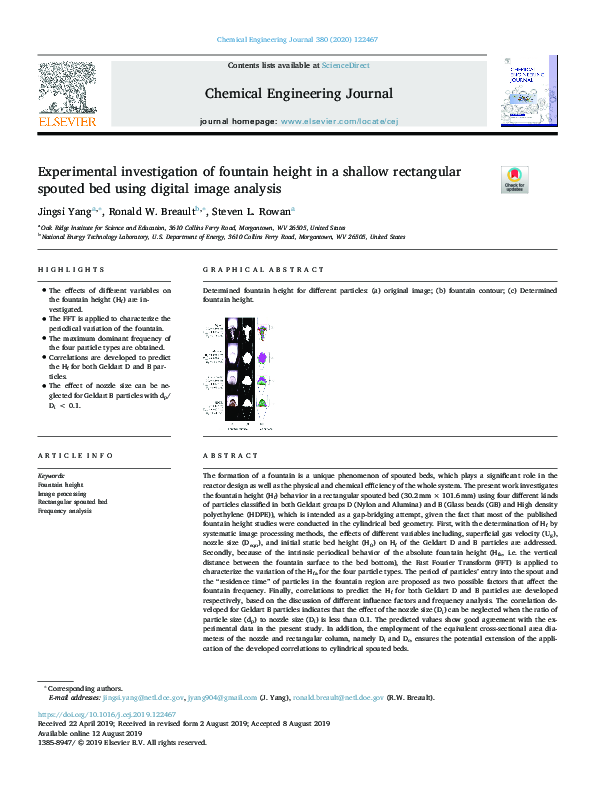 (PDF) Experimental investigation of fountain height in a shallow ...