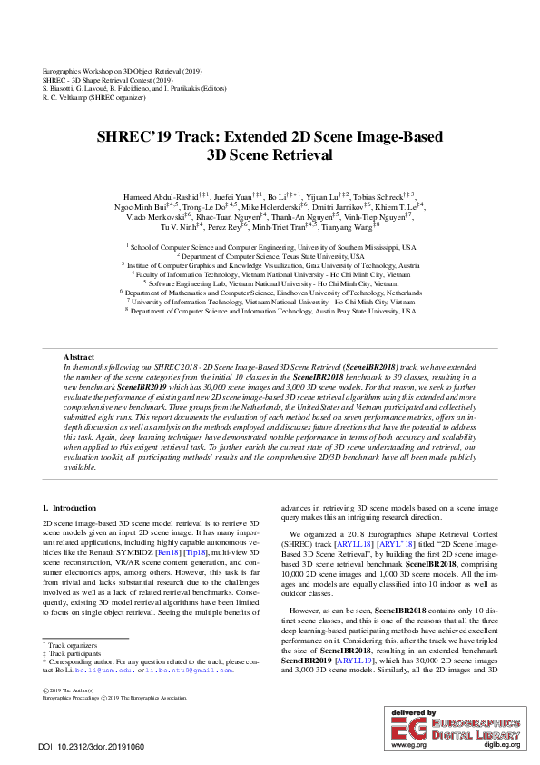 (PDF) Extended 2D Scene Image-Based 3D Scene Retrieval