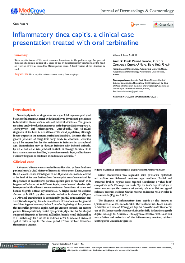 (PDF) Inflammatory Tinea Capitis. A Clinical Case Presentation Treated ...