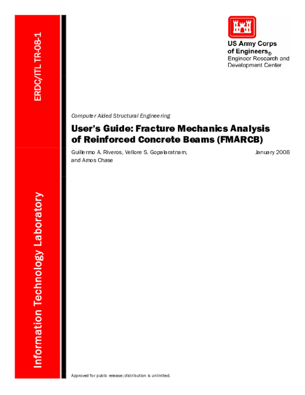 (PDF) User's Guide: Fracture Mechanics Analysis of Reinforced Concrete Beams (FMARCB)