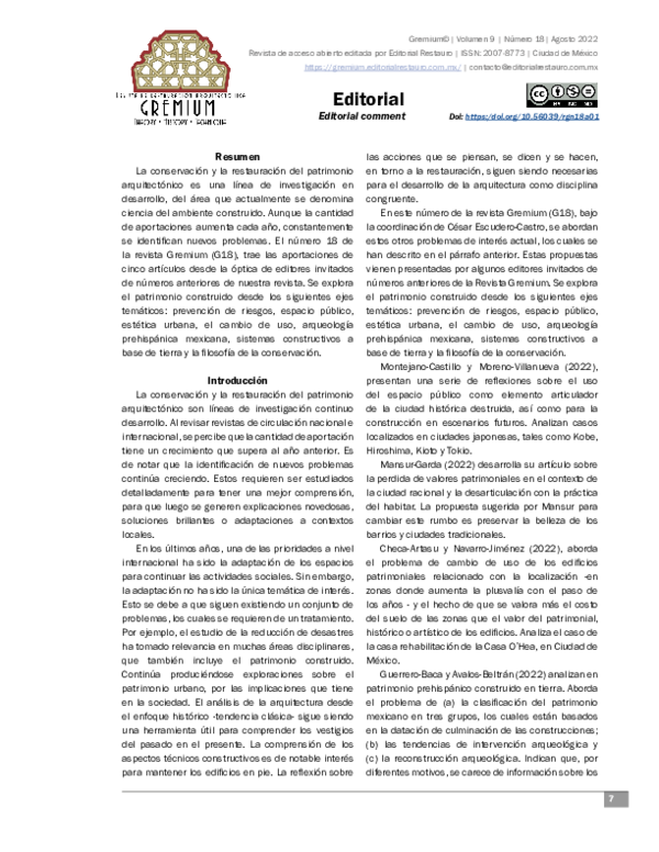 (PDF) Carta Editorial G18 Director