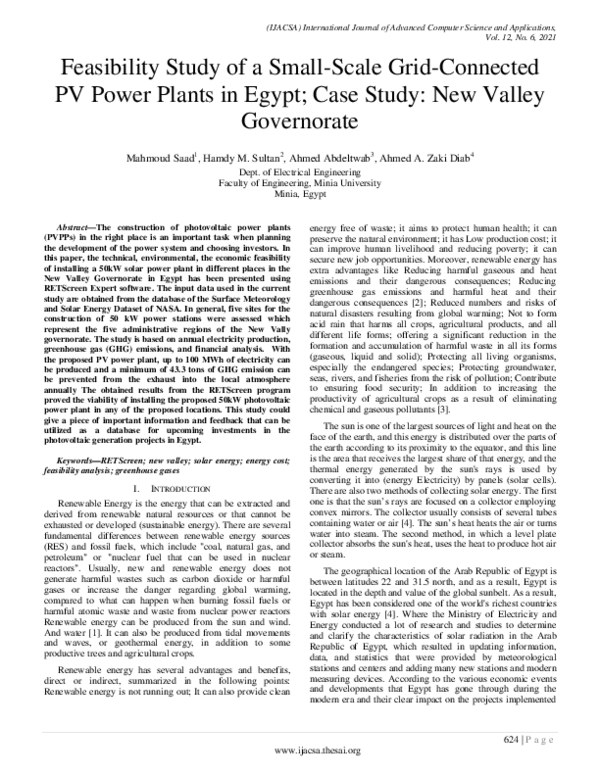 (PDF) Feasibility Study of a Small-Scale Grid-Connected PV Power Plants ...