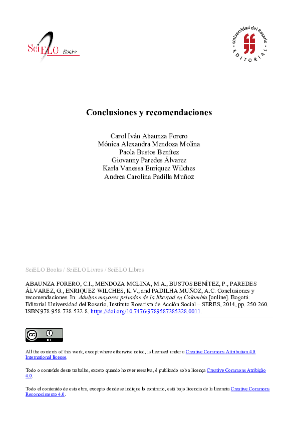 (PDF) Conclusiones y recomendaciones