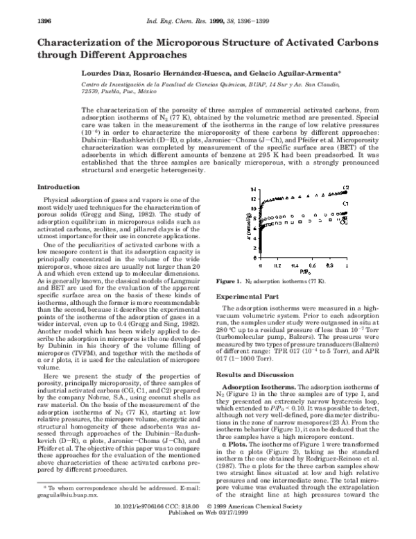 (PDF) Characterization of the Microporous Structure of Activated ...