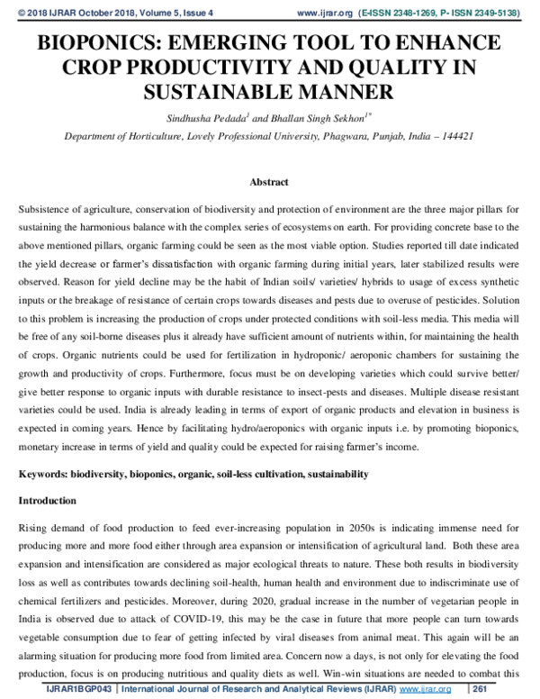 (PDF) Bioponics: Emerging Tool to Enhance Crop Productivity and Quality ...