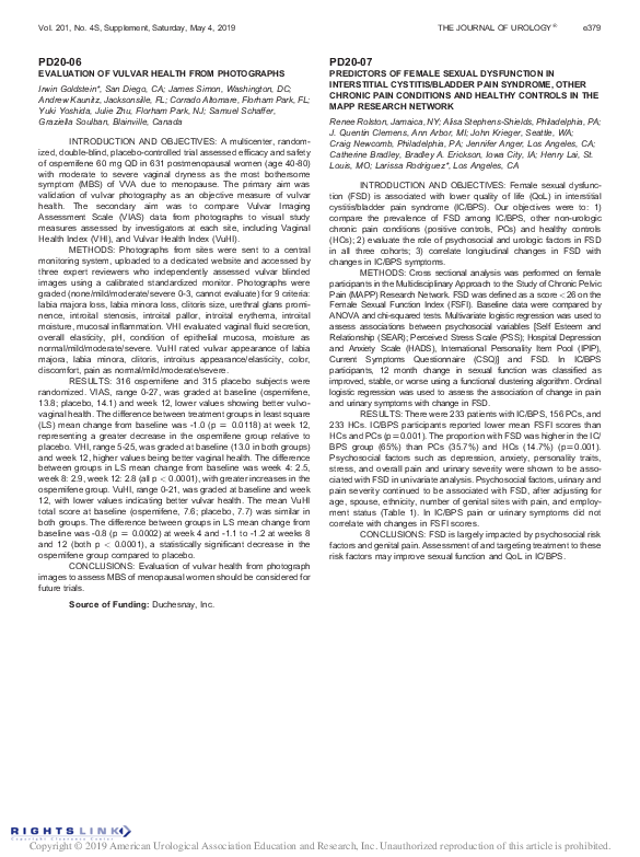 (PDF) PD20-06 EVALUATION of Vulvar Health from Photographs